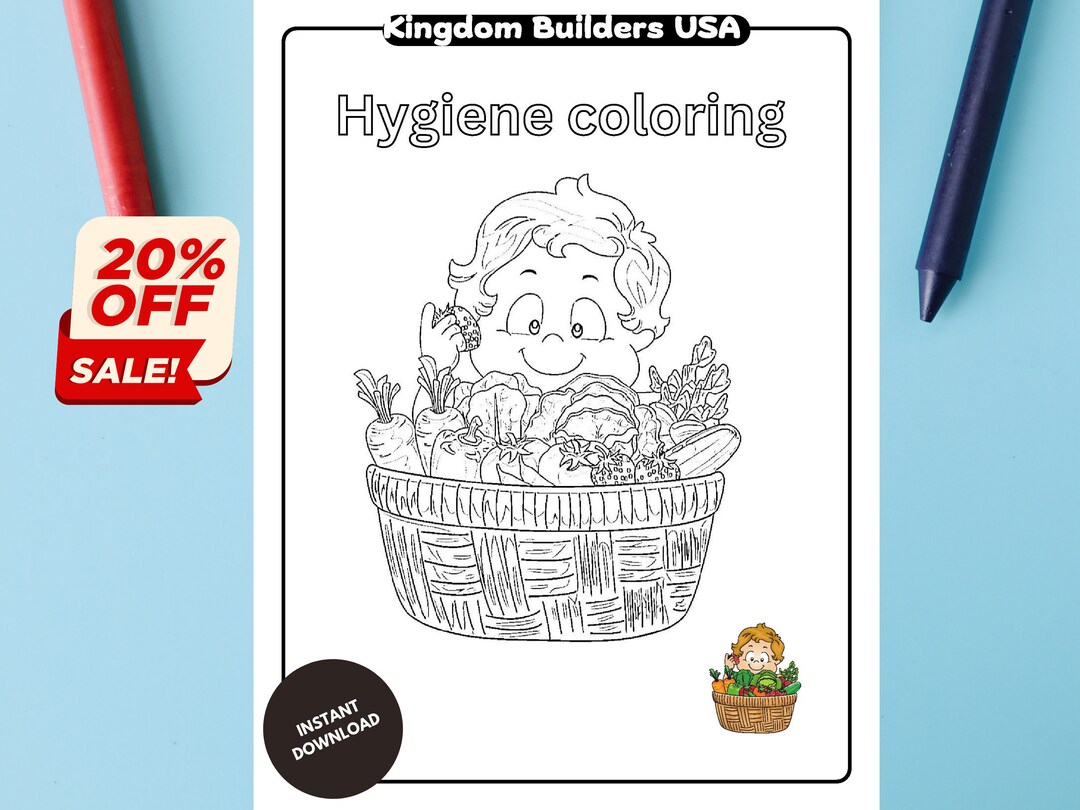 Healthy Habits for Kids: Hygiene Coloring Page and Printables Coloring ...