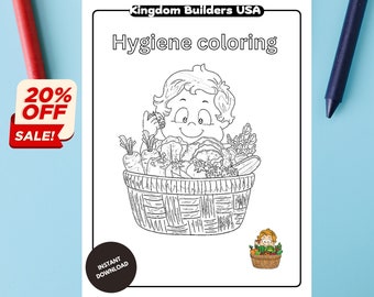 Healthy Habits for Kids: Hygiene Coloring Page and Printables Coloring ...