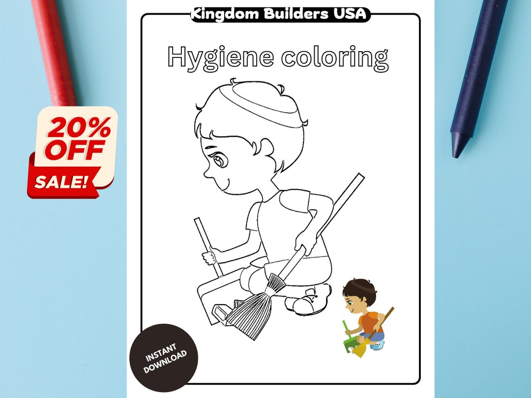 Healthy Habits for Kids: Hygiene Coloring Page and Printables Coloring ...