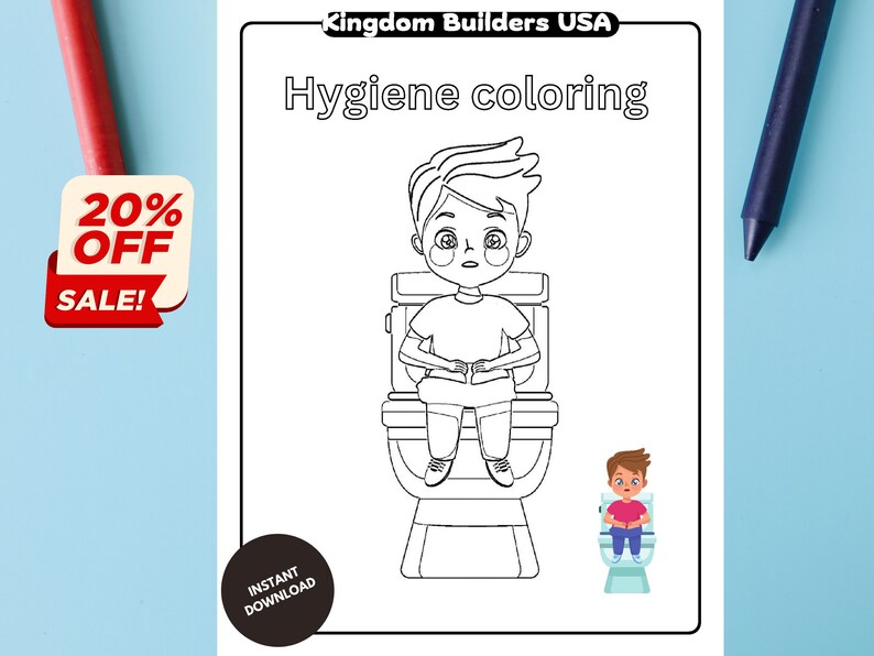 Healthy Habits for Kids: Hygiene Coloring Page and Printables - Etsy