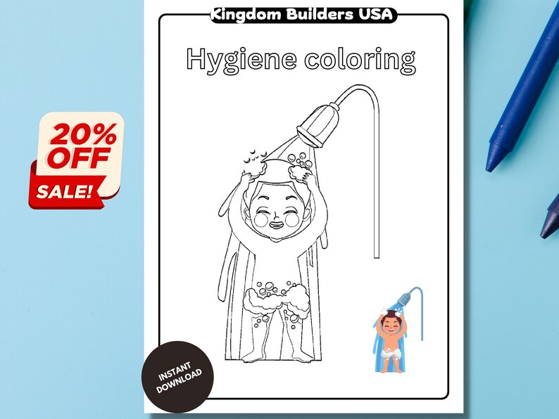 Fun Coloring Page for Kids: Printable Color Page With Crayon Art and ...