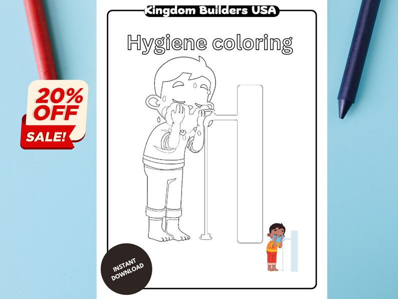 Healthy Habits for Kids: Hygiene Coloring Page and Printables Coloring ...