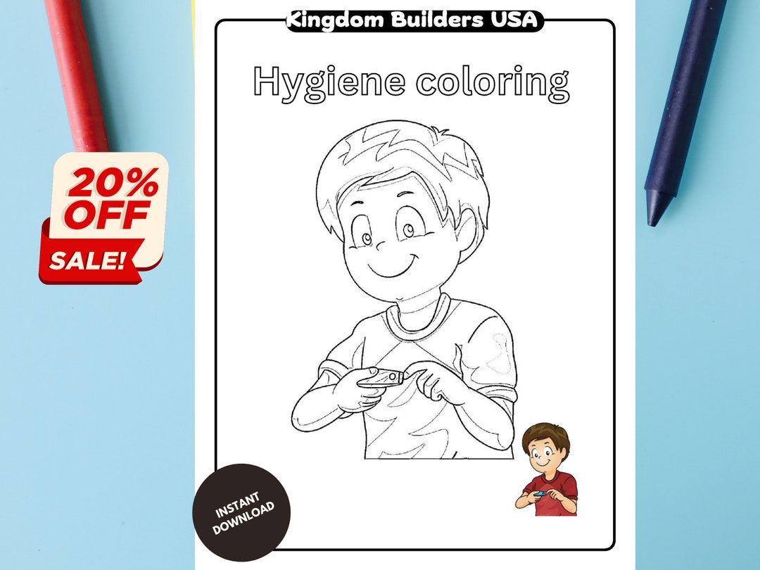 Healthy Habits for Kids: Hygiene Coloring Page and Printables Coloring ...