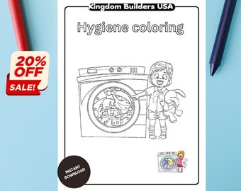 Healthy Habits for Kids: Hygiene Coloring Page and Printables Coloring ...