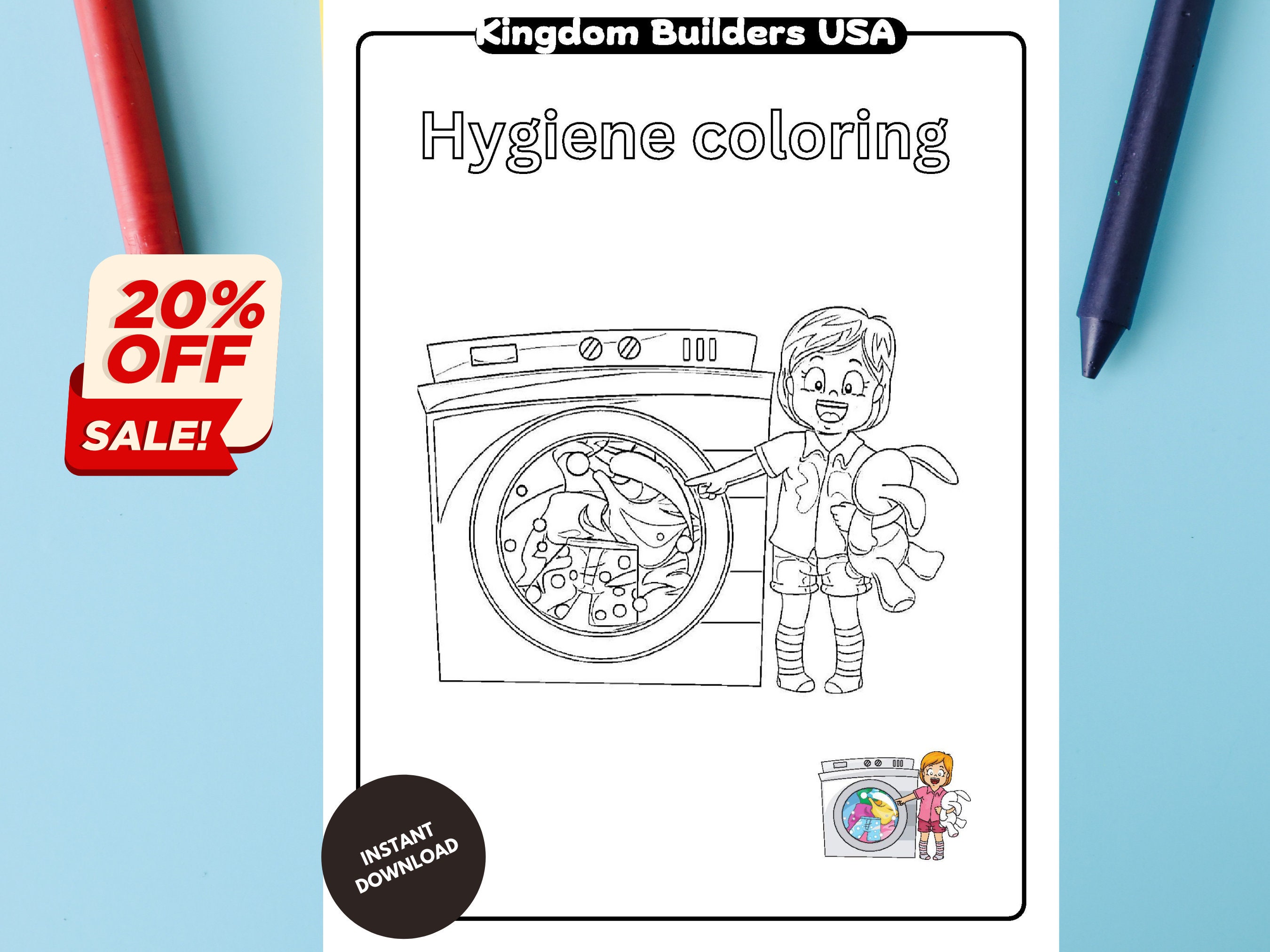 Healthy Habits for Kids: Hygiene Coloring Page and Printables Coloring ...