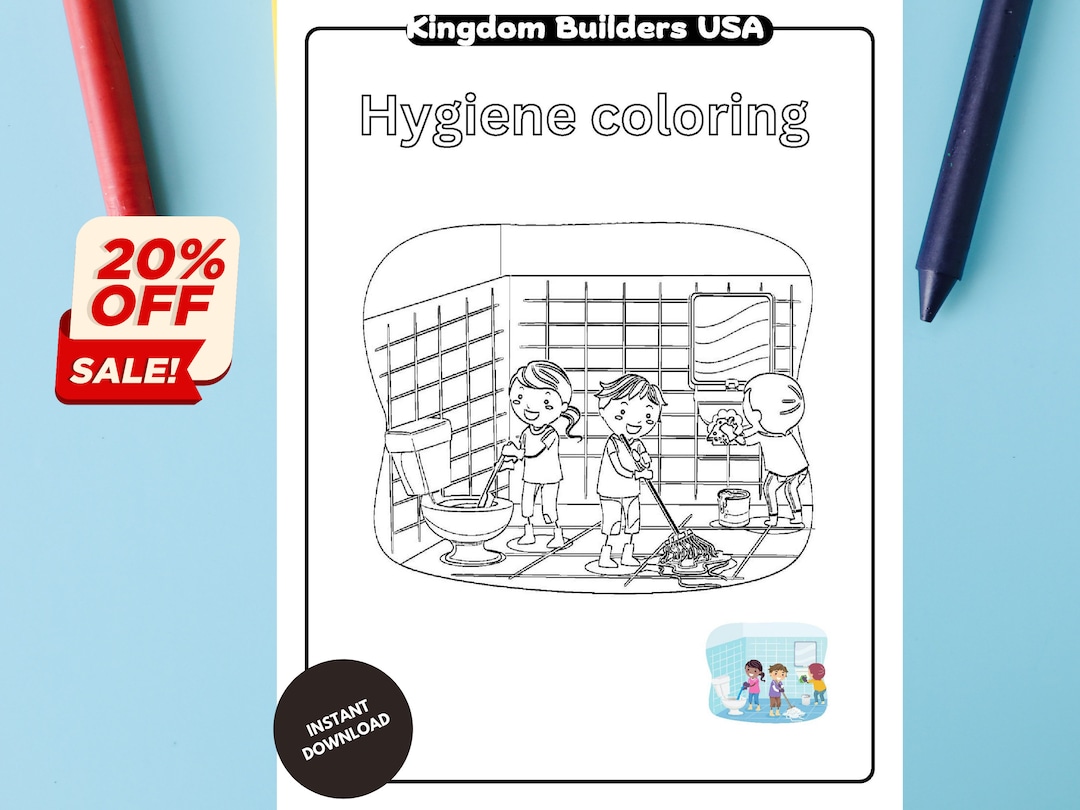 Healthy Habits for Kids: Hygiene Coloring Page and Printables Coloring ...