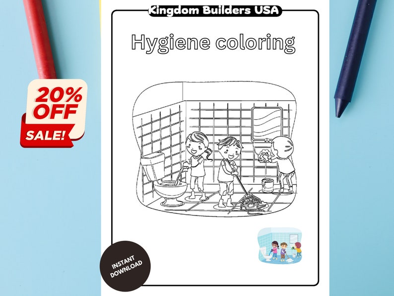 Healthy Habits for Kids: Hygiene Coloring Page and Printables Coloring ...