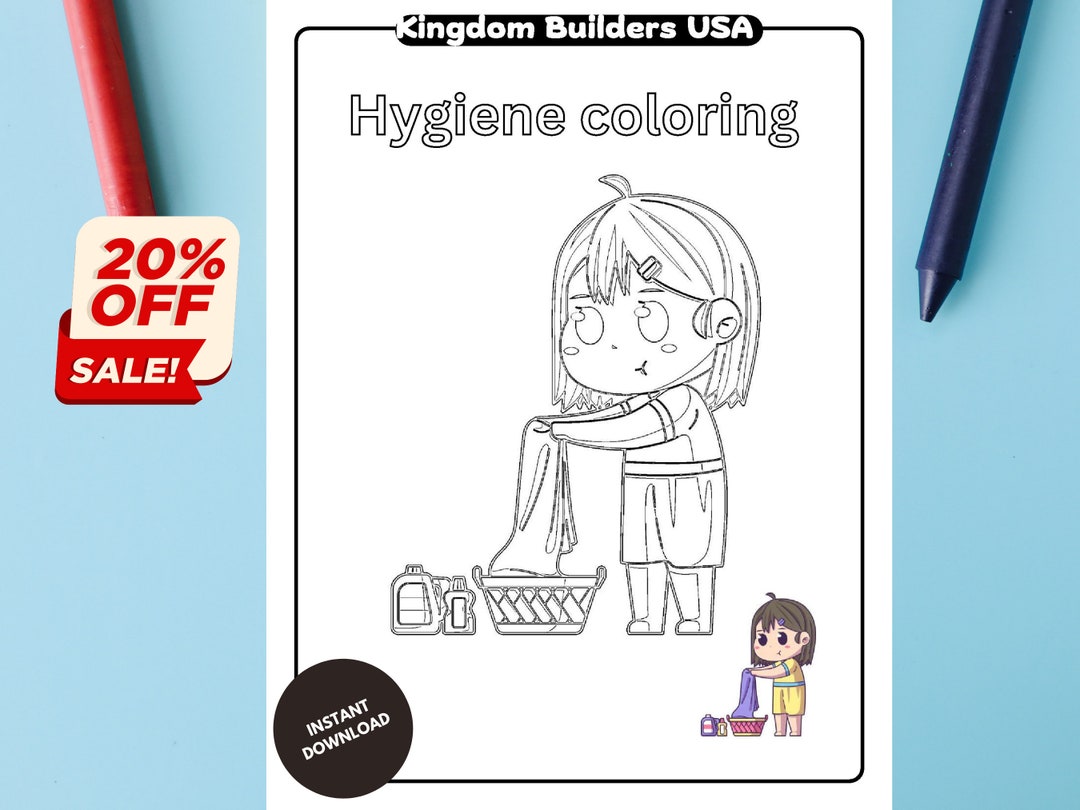 Healthy Habits for Kids: Hygiene Coloring Page and Printables Coloring ...