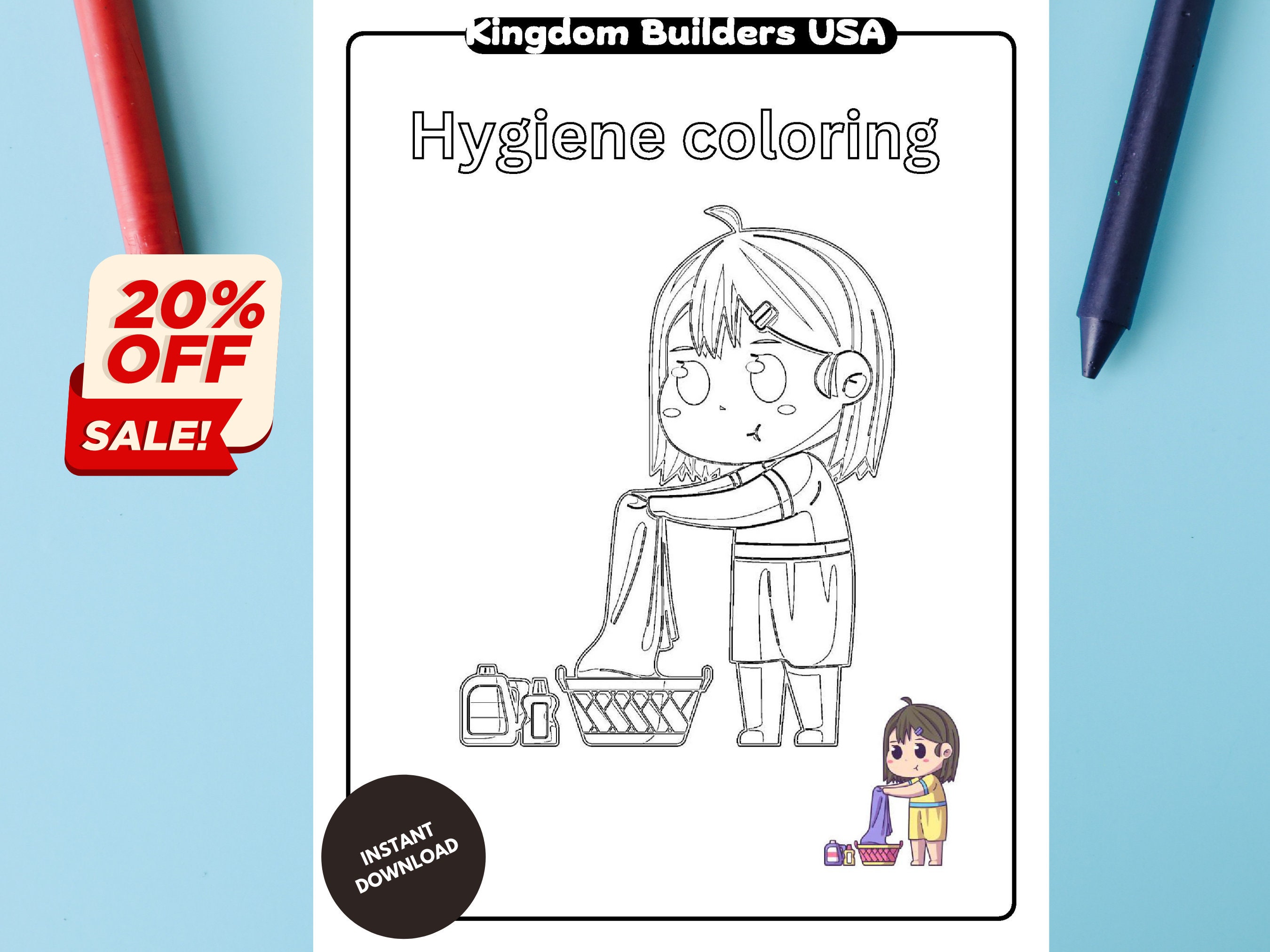 Healthy Habits for Kids: Hygiene Coloring Page and Printables Coloring ...