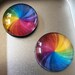 Rainbow Swirl Magnet (set of 2) - Etsy