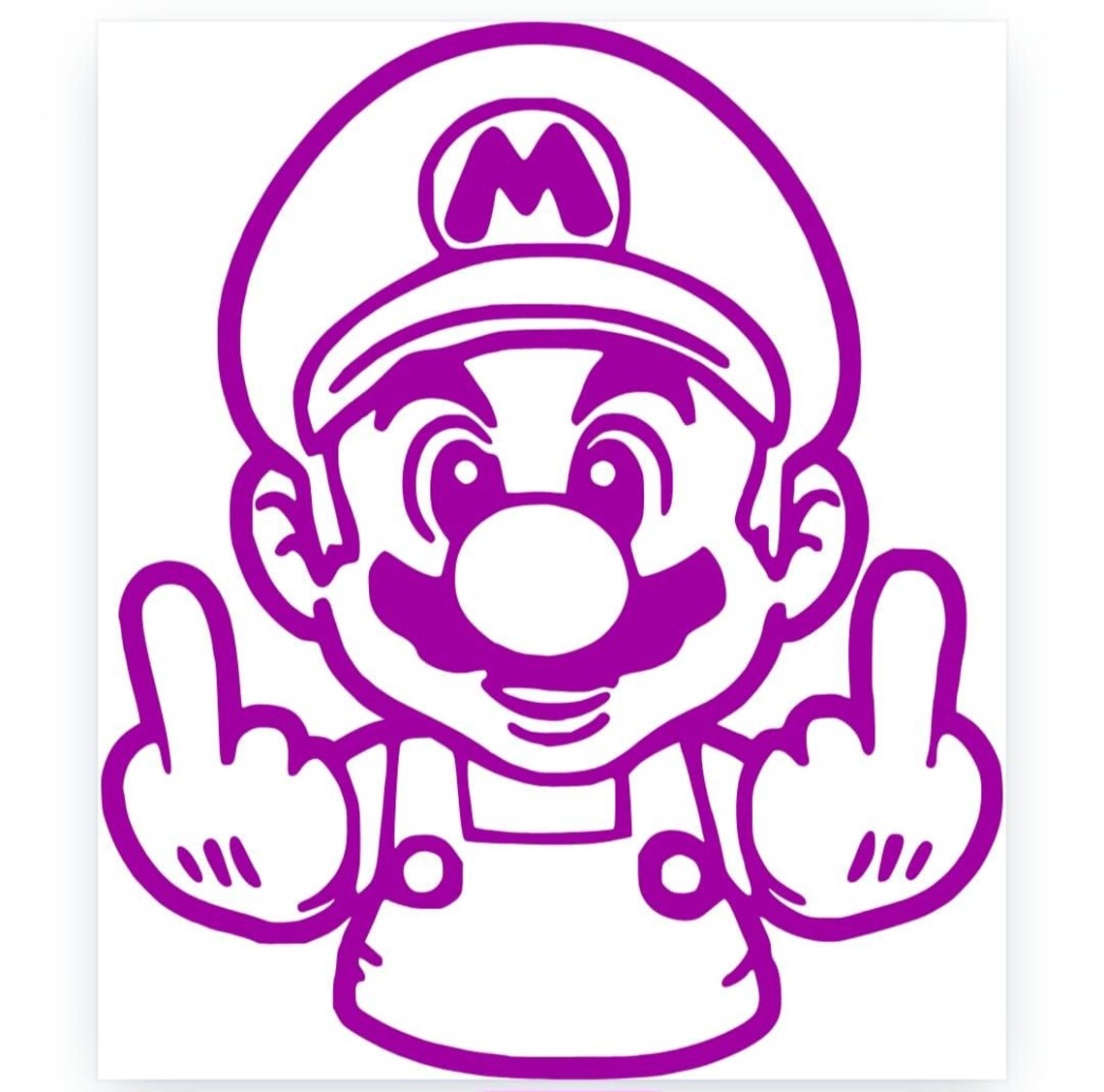 Mario Flipping His Fingers, Svg File - Etsy