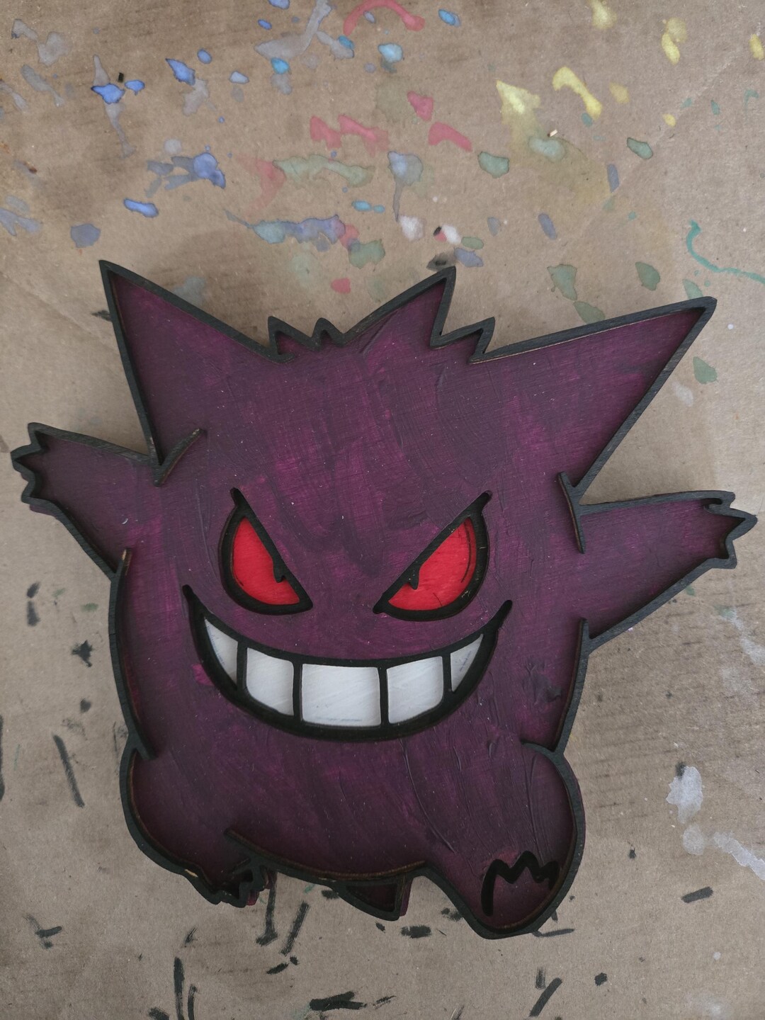 Gengar 4 Layers, Svg and Lightburn Files - Etsy Australia