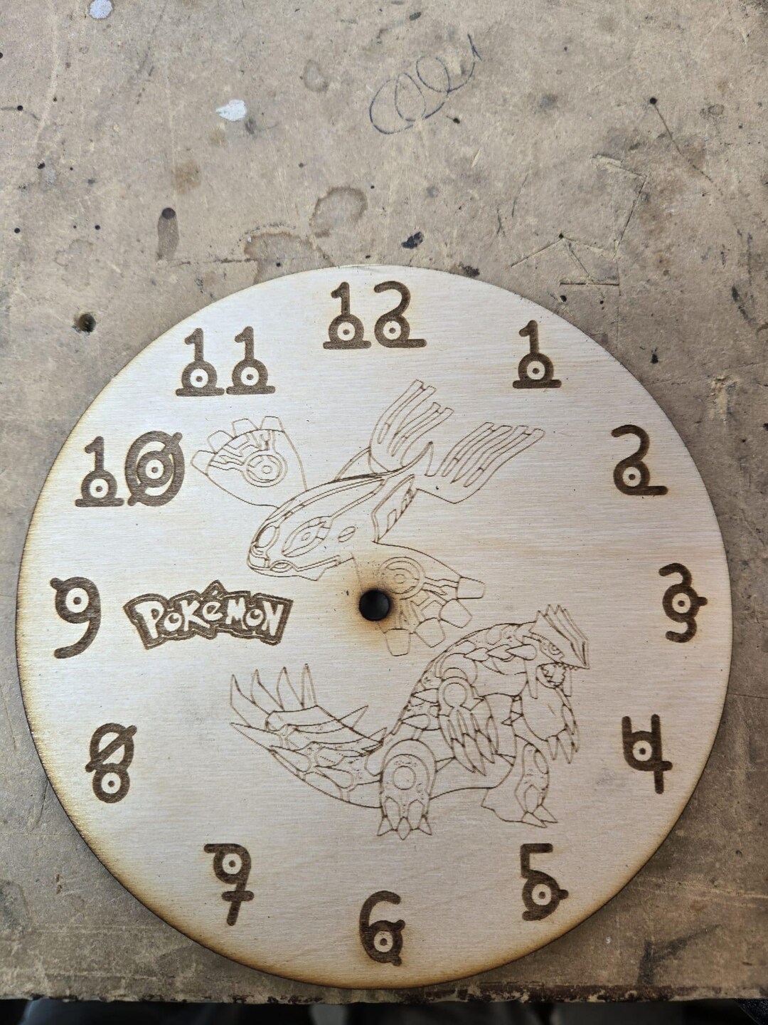 Kyogre and Groudon Clock, Svg and Lightburn - Etsy
