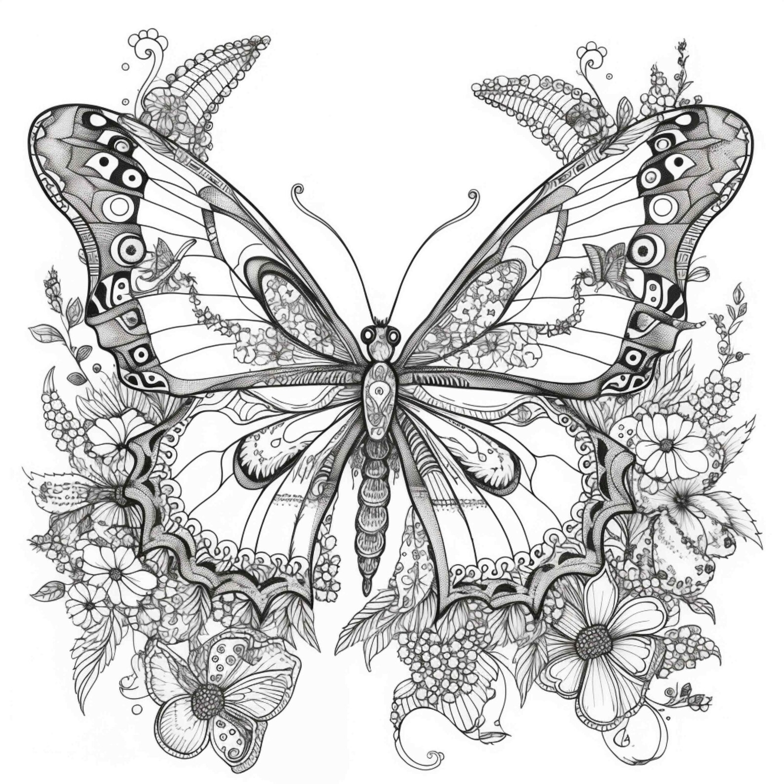 Flutter Into Creativity With 70 Printable Butterfly Colouring Pages ...