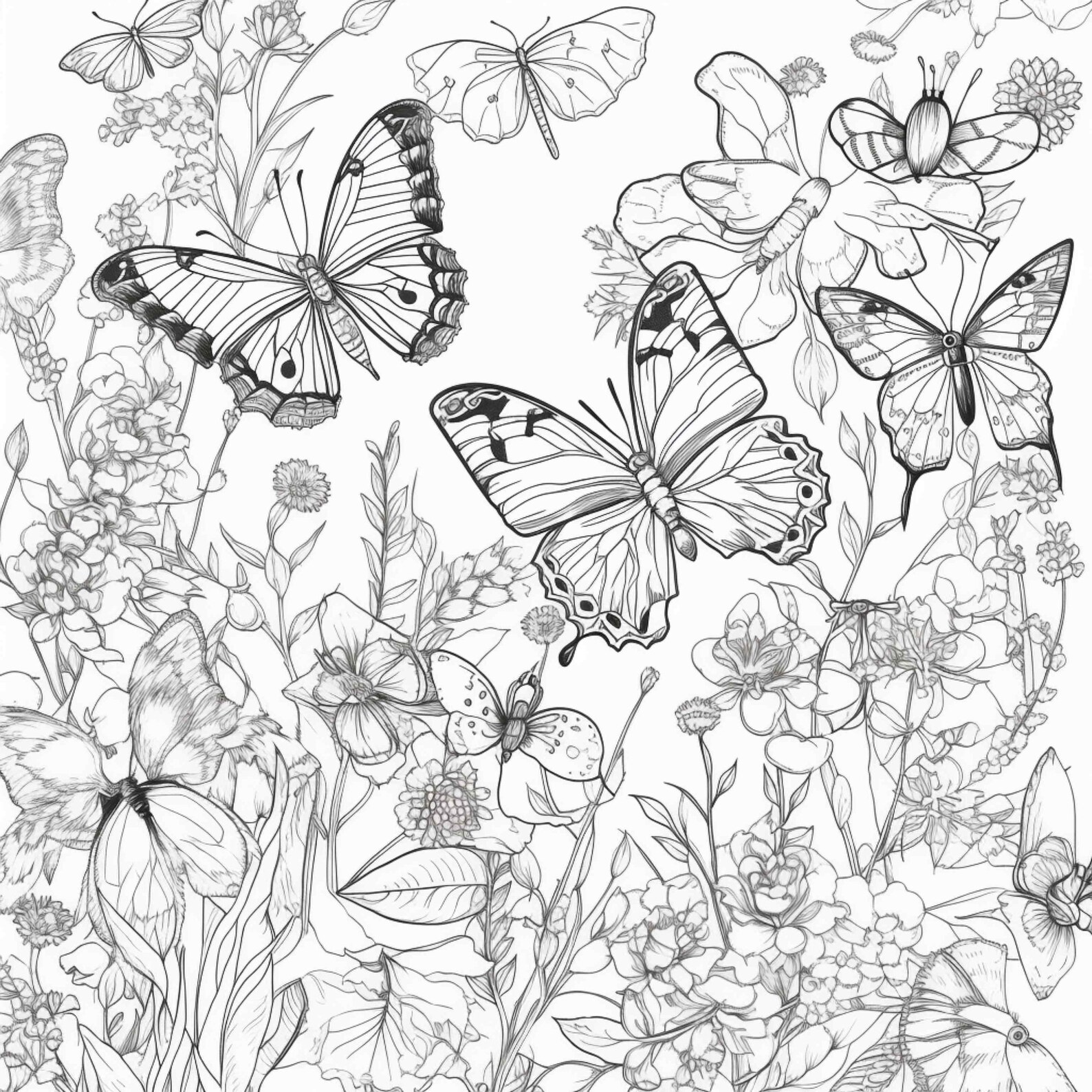 Flutter Into Creativity With 70 Printable Butterfly Colouring Pages ...