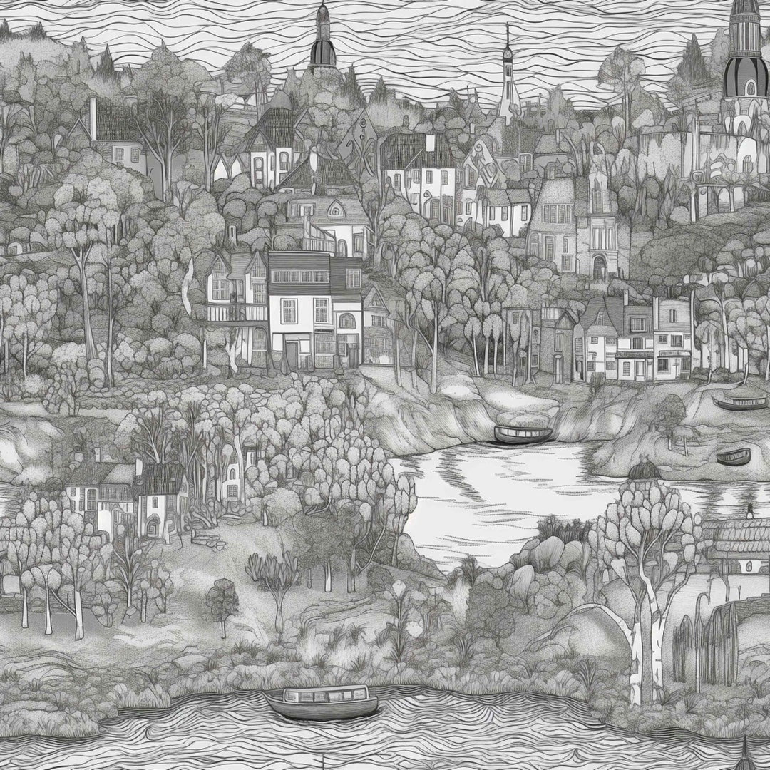 70 Nature's Beauty Printable Scenery and Flower Colouring Pages Perfect ...