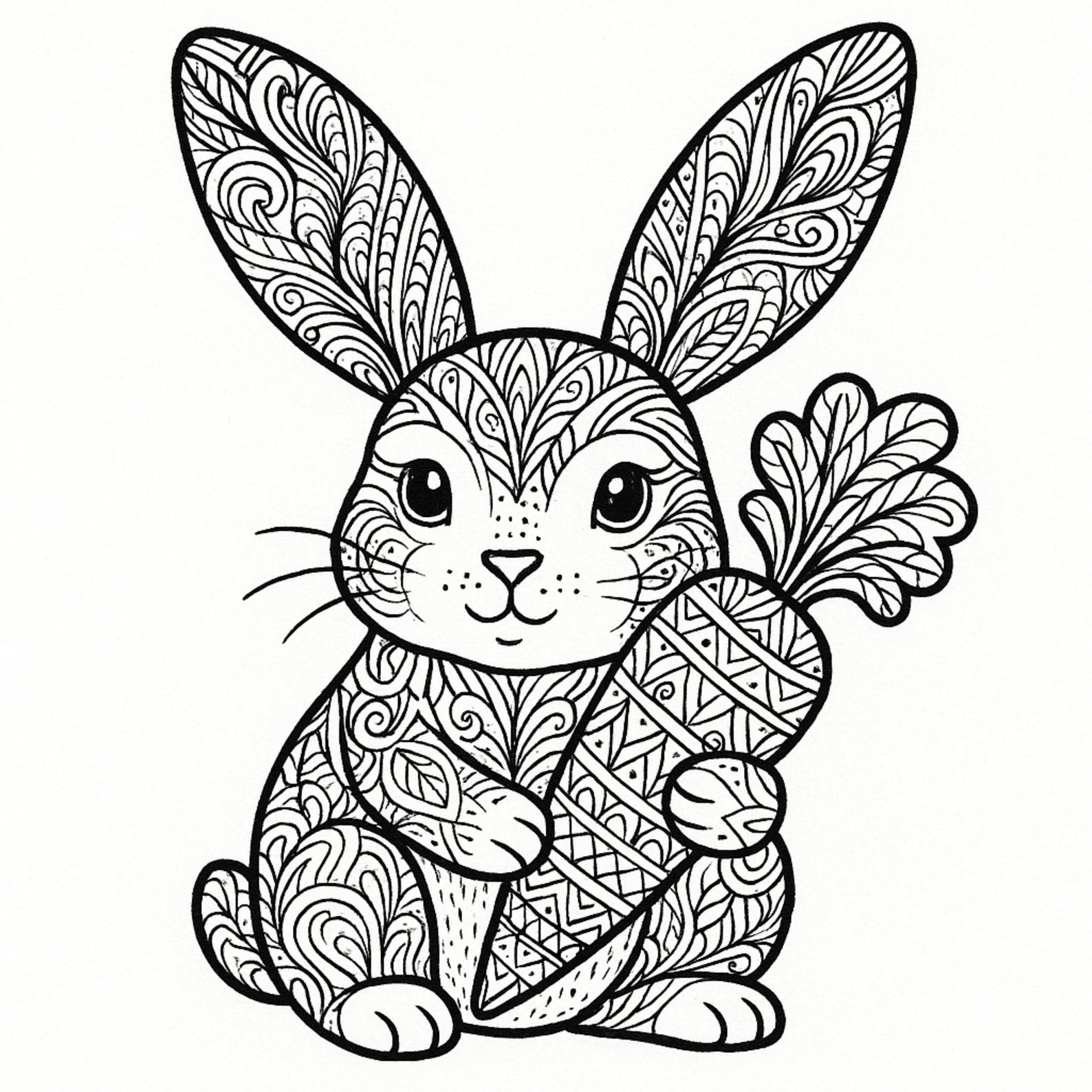 71 Cute Zentangle Rare Animal Colouring Pages – Highly Detailed ...