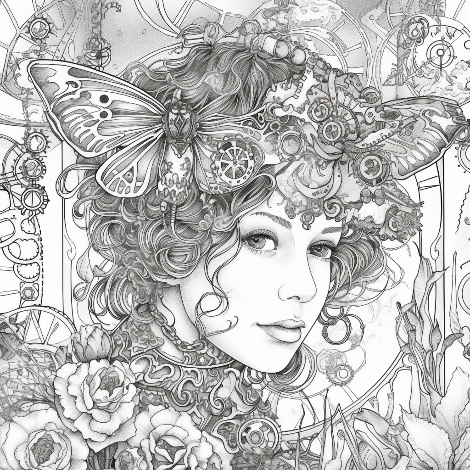 65 Steampunk Fairy Colouring Pages, Unleash Your Inner Artist With ...