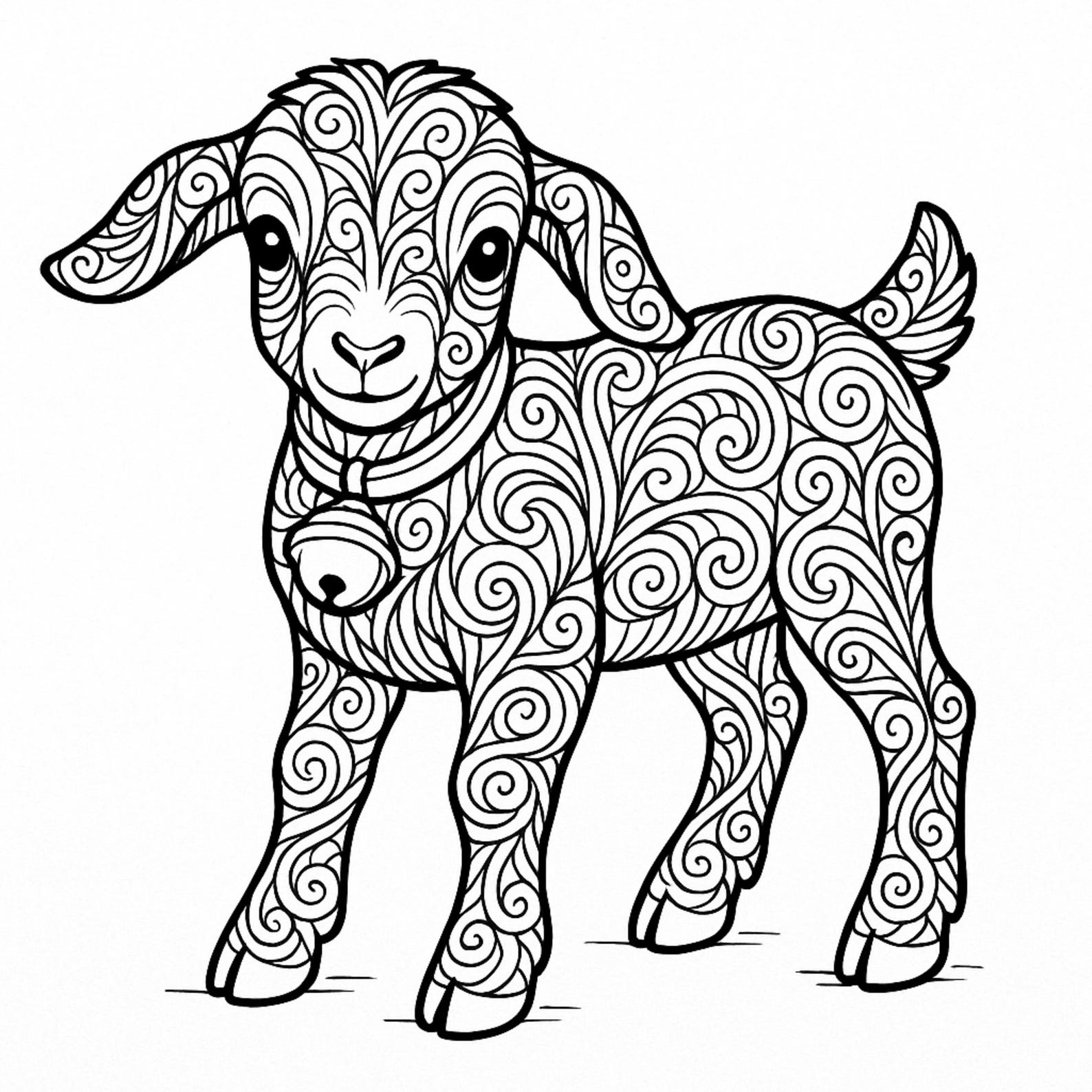 Rare Animal Zentangle Coloring Pages – Detailed Creatures (digital ...