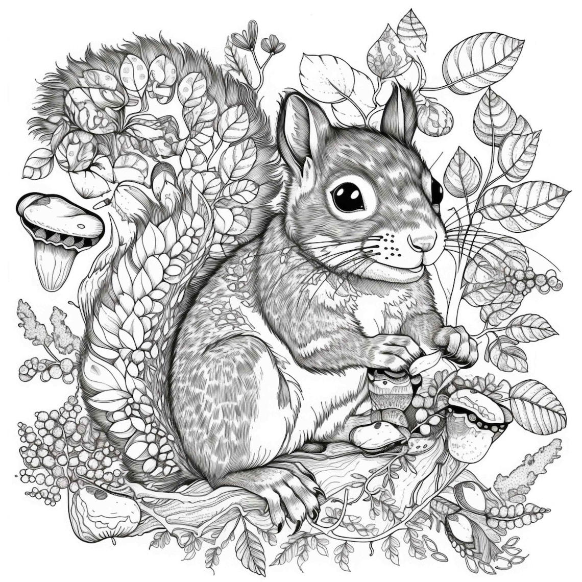 65 Whimsical Wildlife Highly Detailed Colouring Pages of Adorable ...