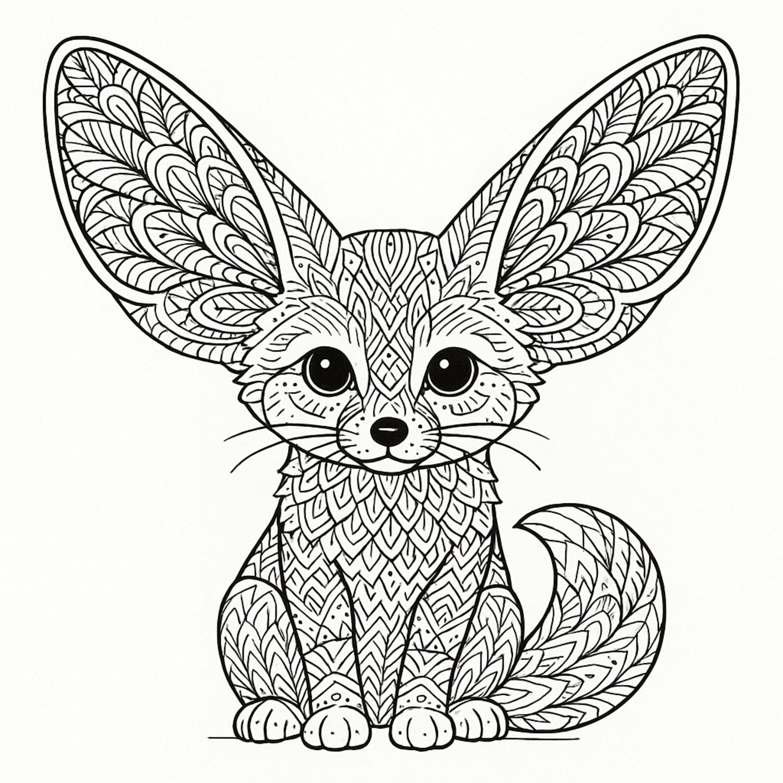 Rare Animal Zentangle Coloring Pages – Detailed Creatures (digital ...