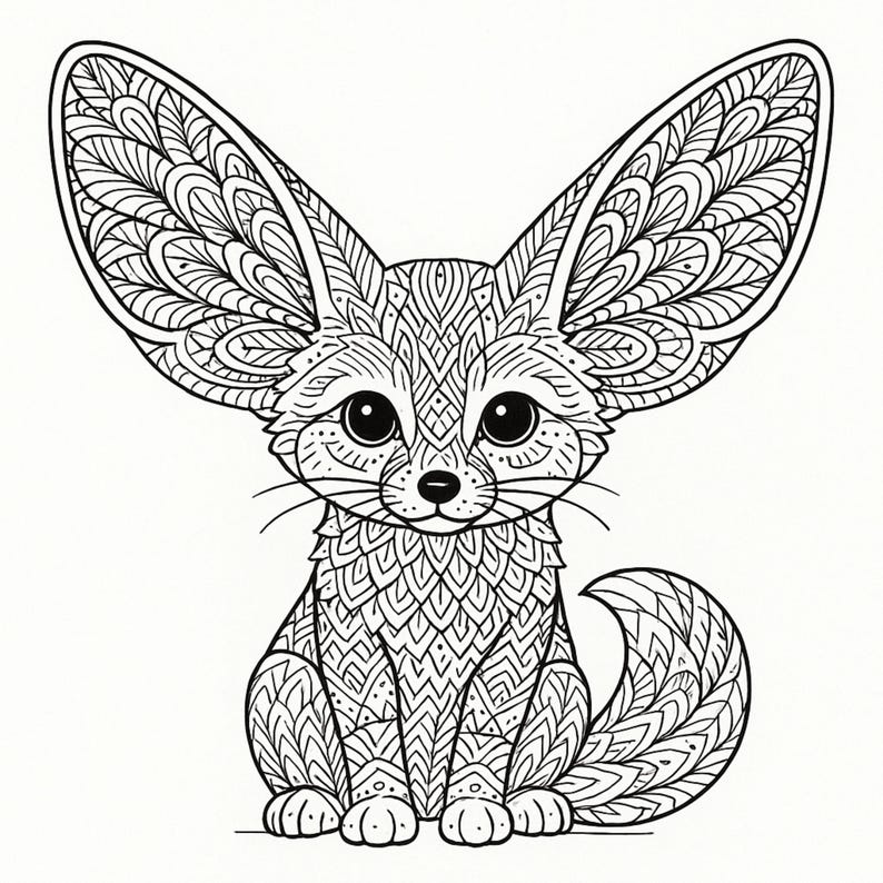 71 Cute Zentangle Rare Animal Colouring Pages – Highly Detailed ...