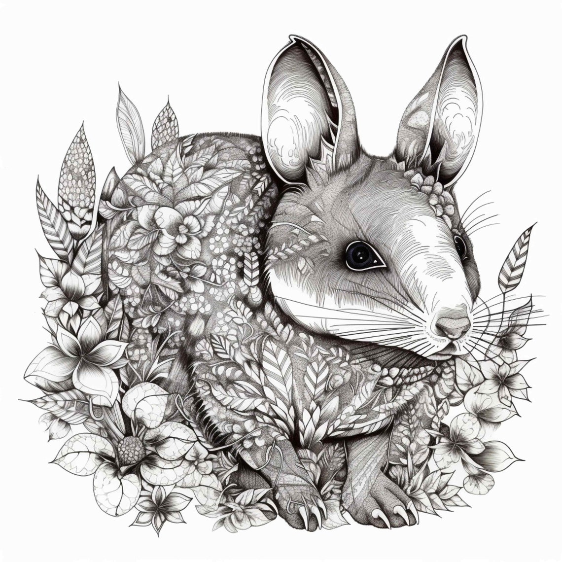65 Whimsical Wildlife Highly Detailed Colouring Pages of Adorable ...