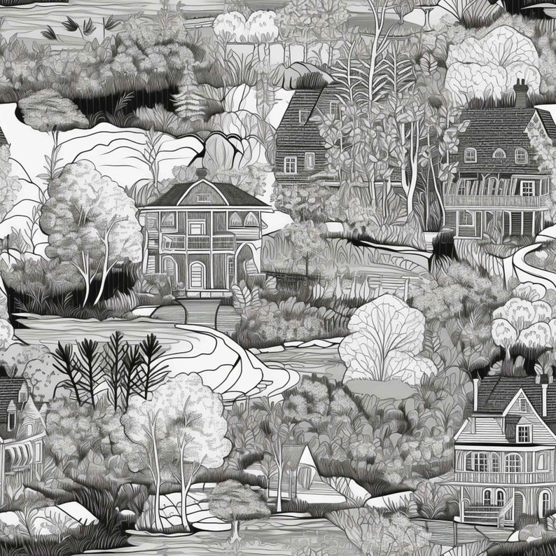 70 Nature's Beauty Printable Scenery and Flower Colouring Pages Perfect ...