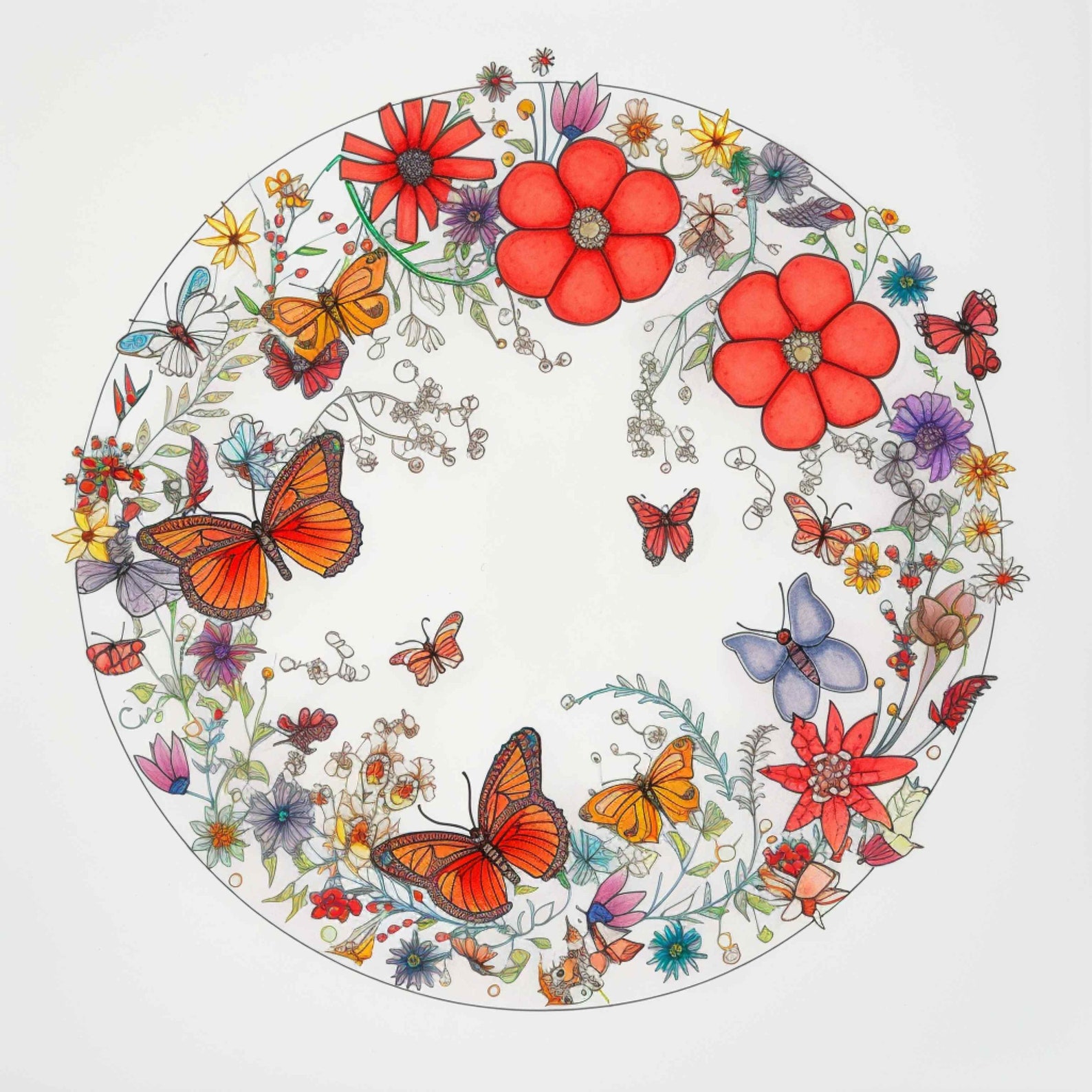 Flutter Into Creativity With 70 Printable Butterfly Colouring Pages ...