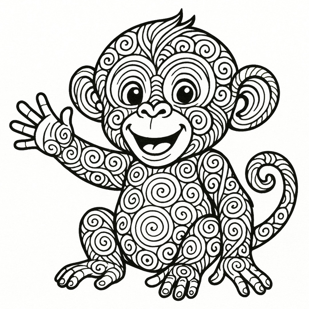 Rare Animal Zentangle Coloring Pages – Detailed Creatures (digital ...