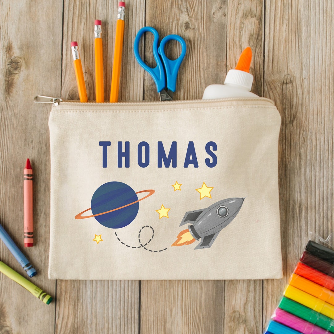 Personalized Pencil Pouch for Kids Custom Pencil Case or Pen Bag With ...