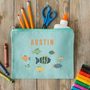 Personalized Pencil Pouch for Kids Custom Pencil Case or Pen Bag With ...