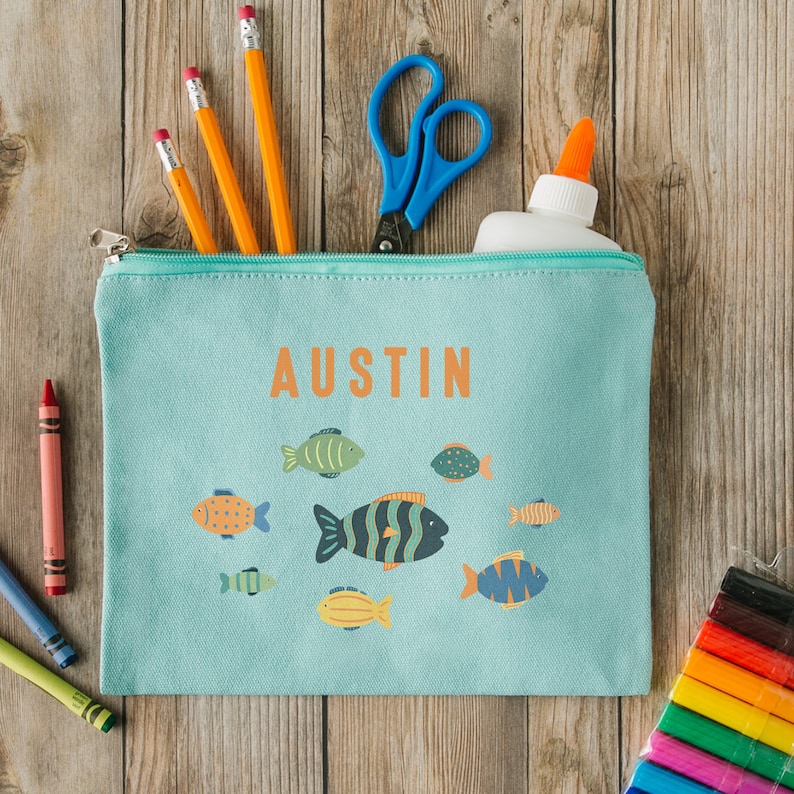 Personalized Pencil Pouch for Kids Custom Pencil Case and - Etsy