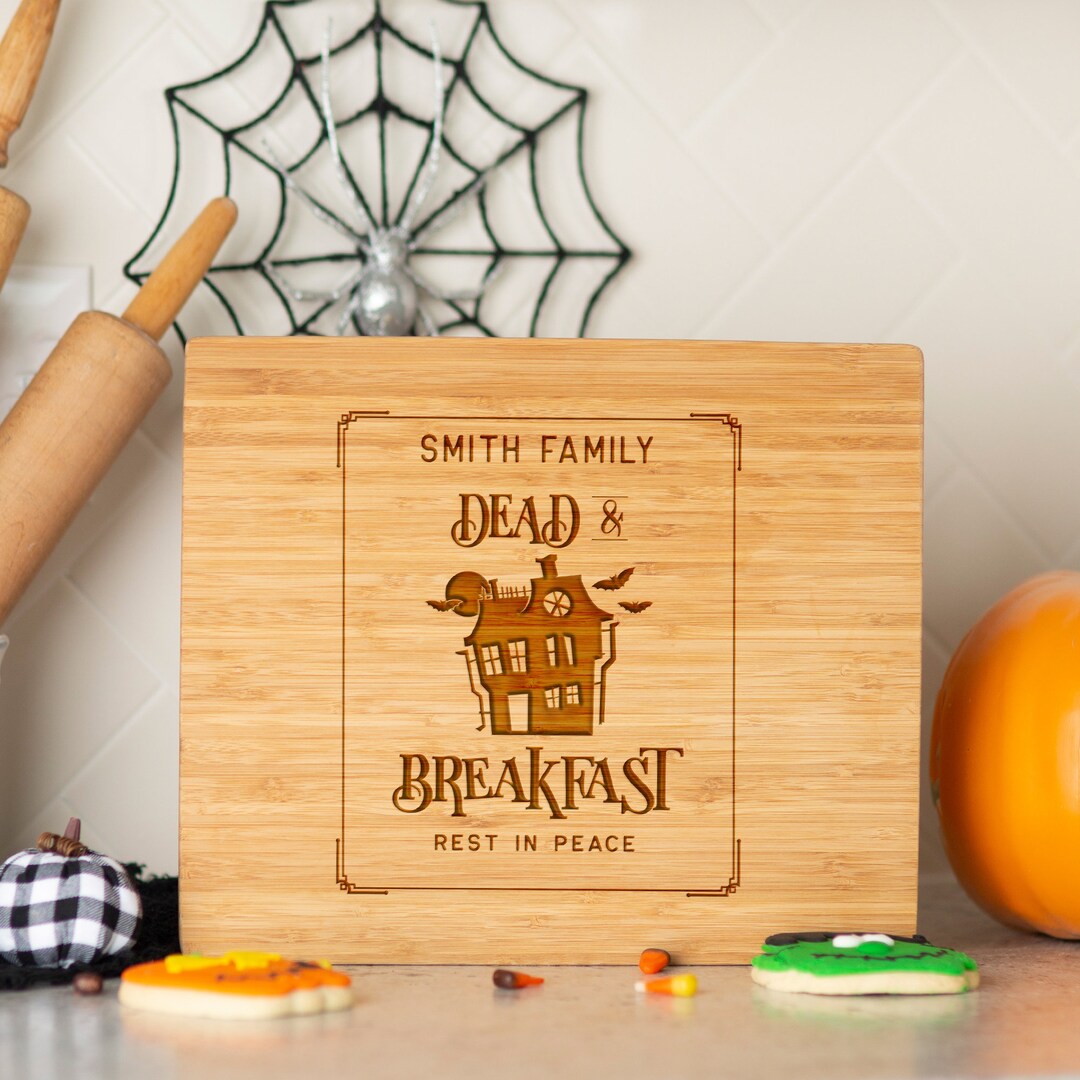 Personalized Spooky Halloween Cutting Board Halloween Party - Etsy