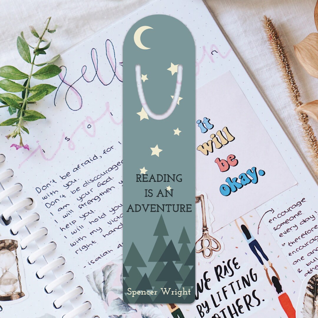 Personalized Kids Bookmark made From Aluminum Birthday Gift, Back to ...