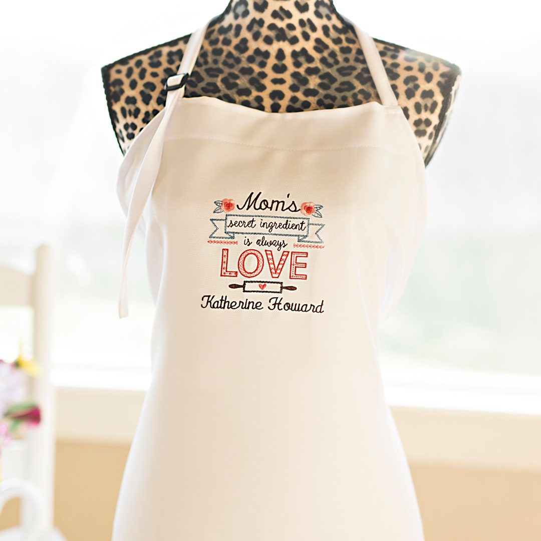 Personalized Apron for Women Chef Apron With Embroidered - Etsy