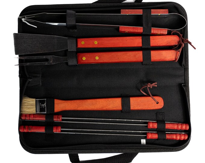 Father's Day Gift - BBQ Set, Personalized Grill Set With Carrying Bag ...