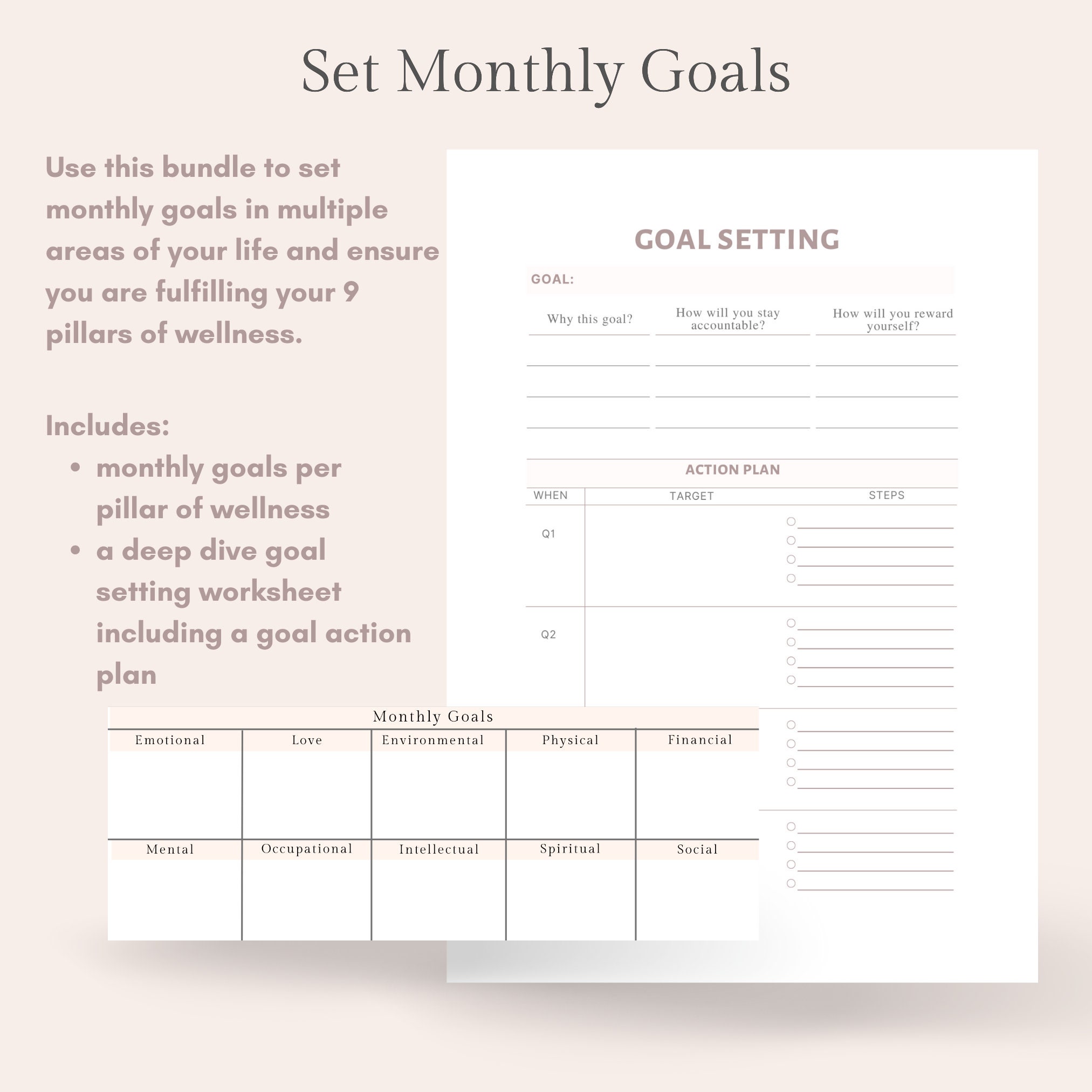 The Ultimate MONTHLY RESET BUNDLE | Monthly Reset Routine Worksheet ...