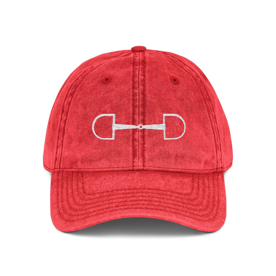 Embroidered Horse Snaffle Bit Cap - Etsy