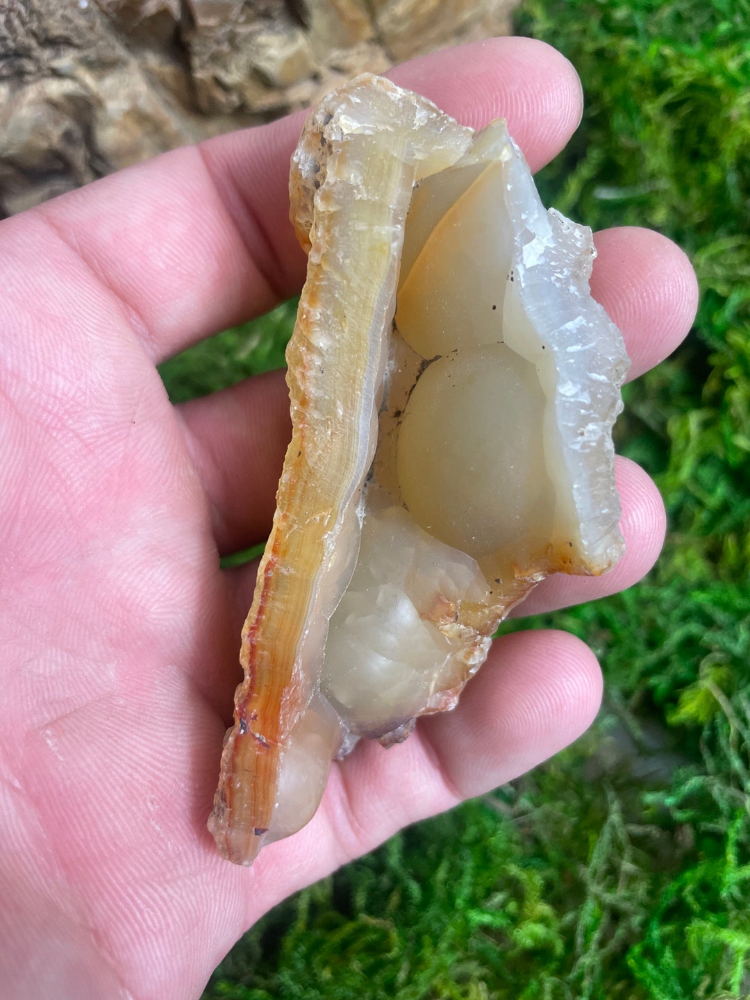 78g Carnelian Agate With Botryoidal Found in Washington - Etsy