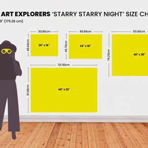 Starry Night by Vincent Van Gogh, Vintage Fine Art Canvas Print, Famous ...