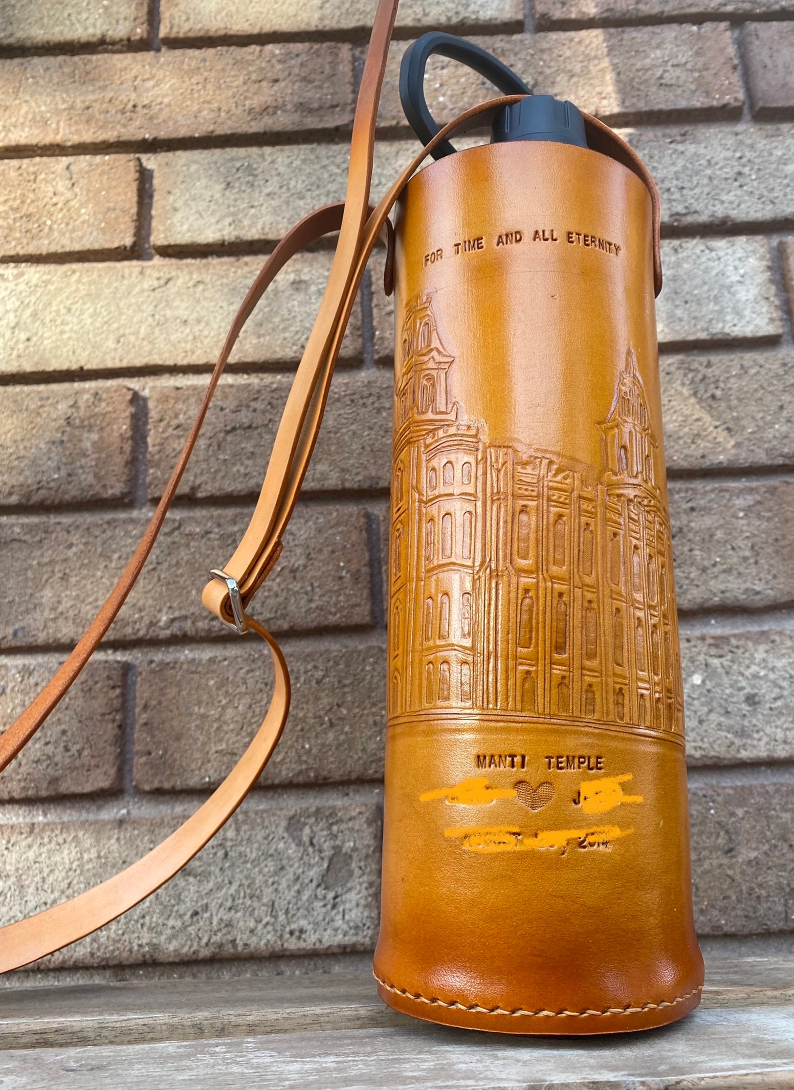 Pure Leather, Hiking, Water Bottle Holder - Etsy