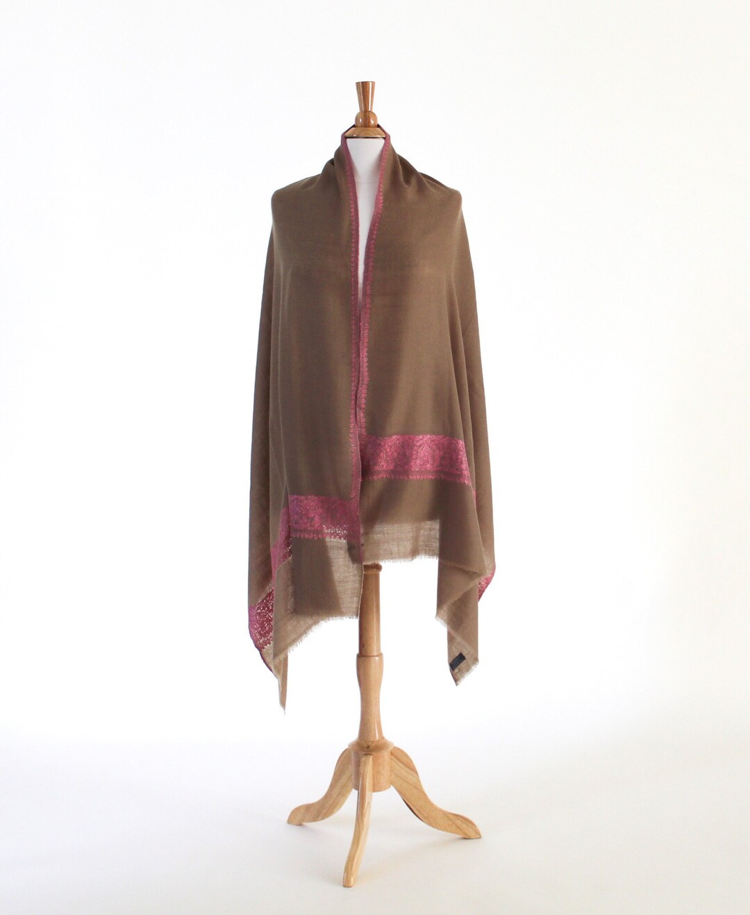 Pashmina Shawl , Handwoven , Luxury Wrap , Light Weight , Sonzi ...