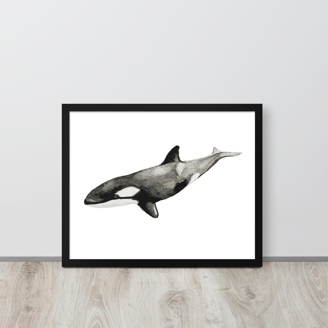 Orca (killer) Whale Watercolor Painting - Etsy