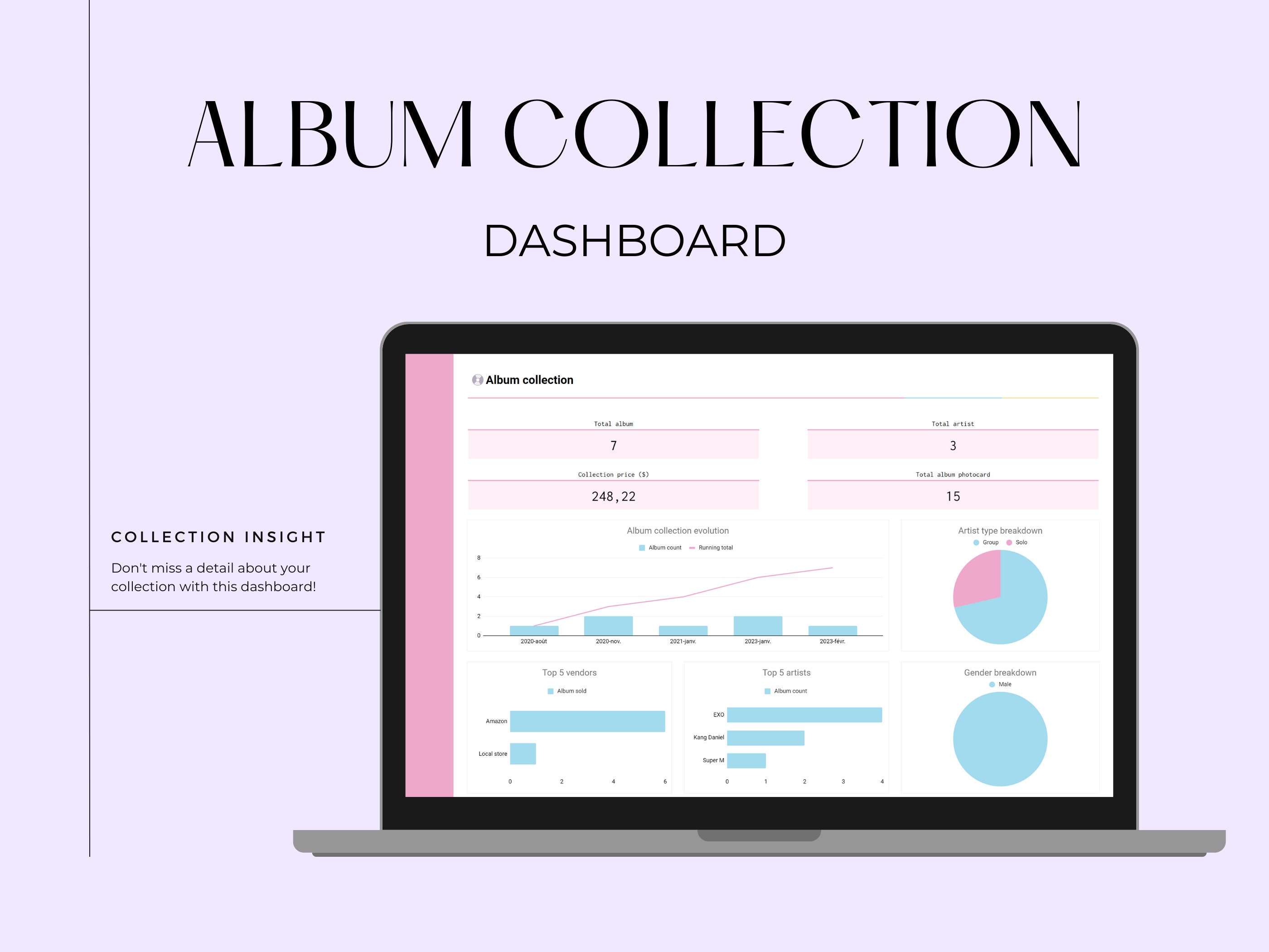 Kpop Album Collection Spreadsheet Template - Etsy