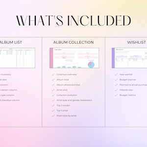 Kpop Album Collection Spreadsheet Template - Etsy