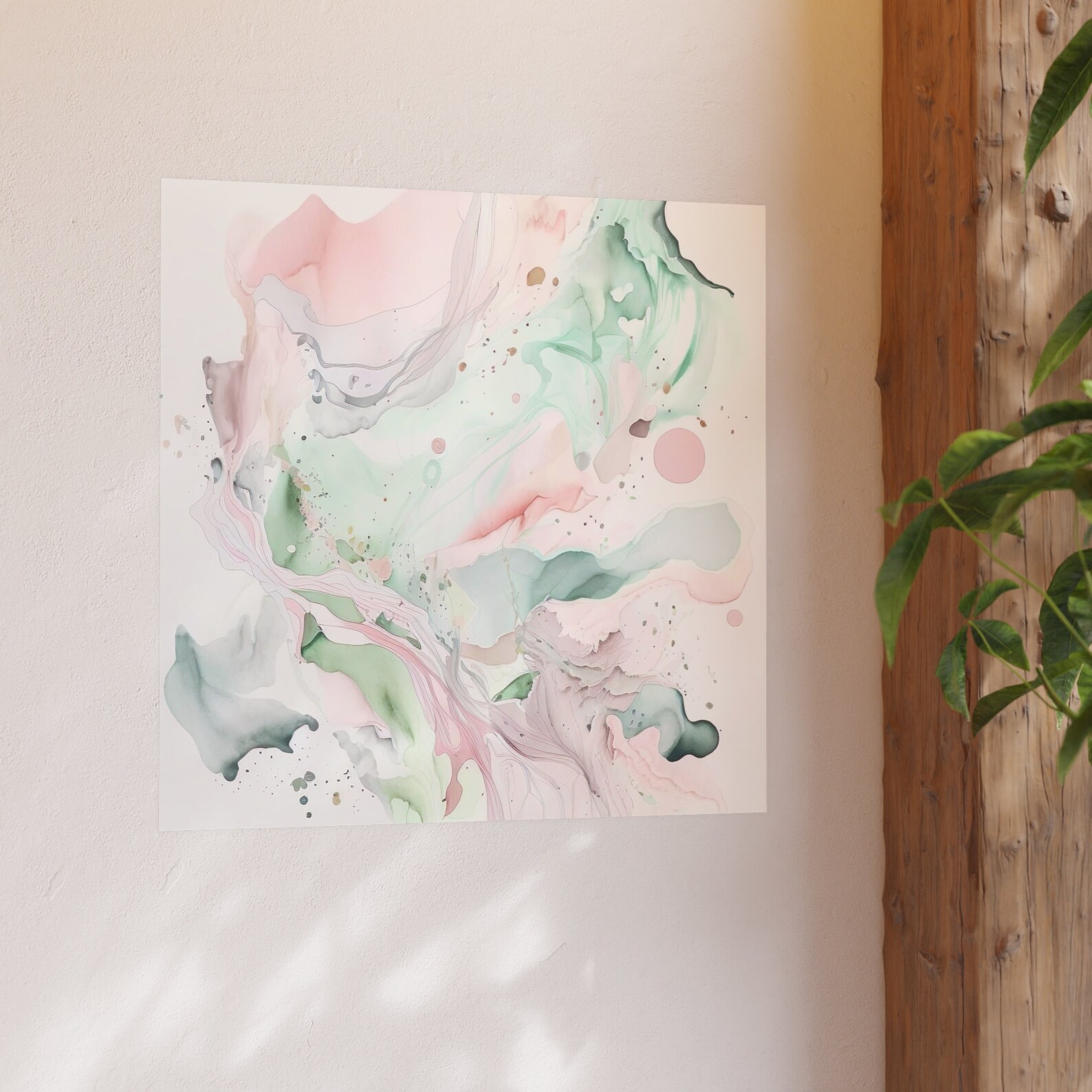 Abstract Art, Watercolor, Original Art, Bedroom, Living Room, Dining ...