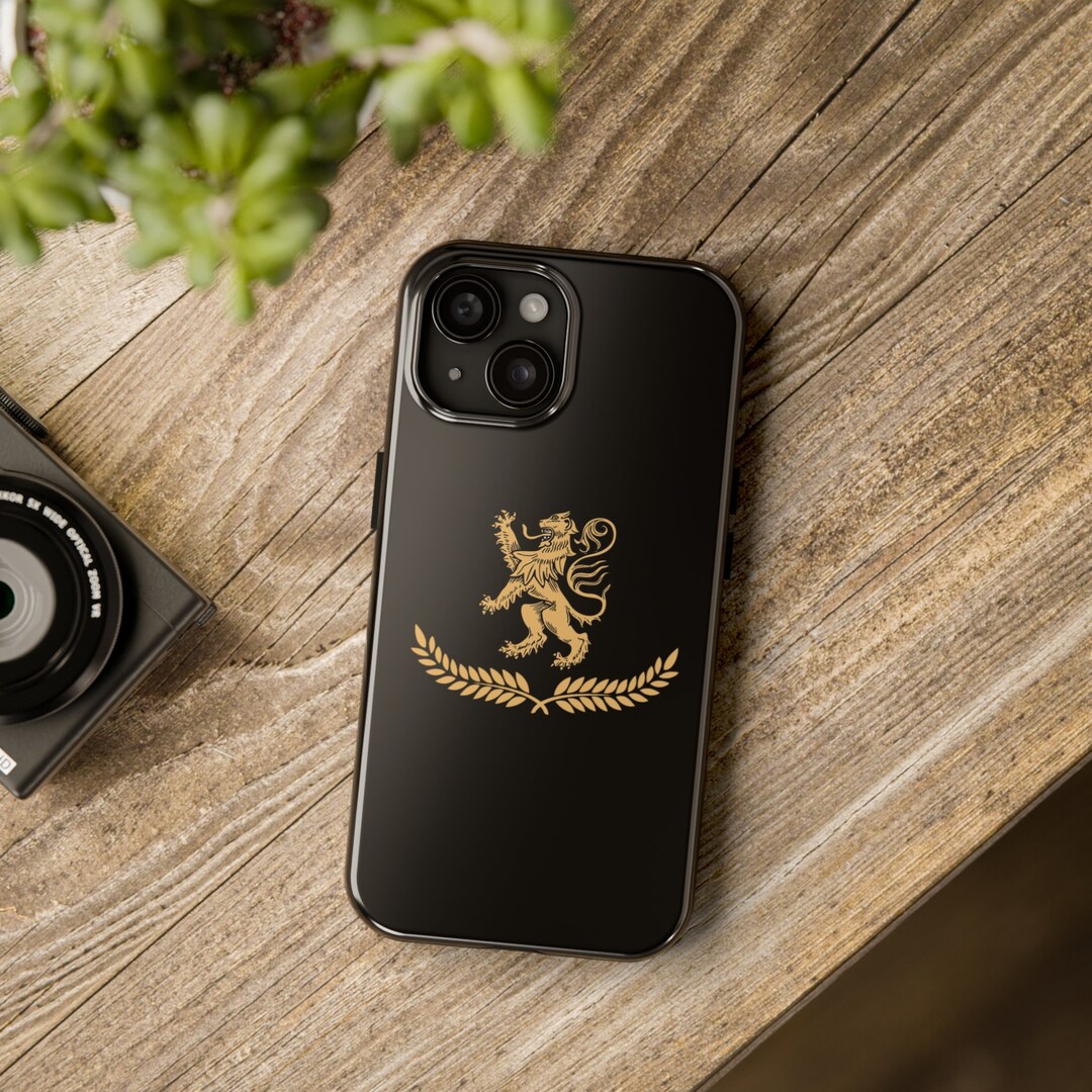 Regal Lion I Phone Case. King, Classy Impact-resistant Phone Case. Gold ...