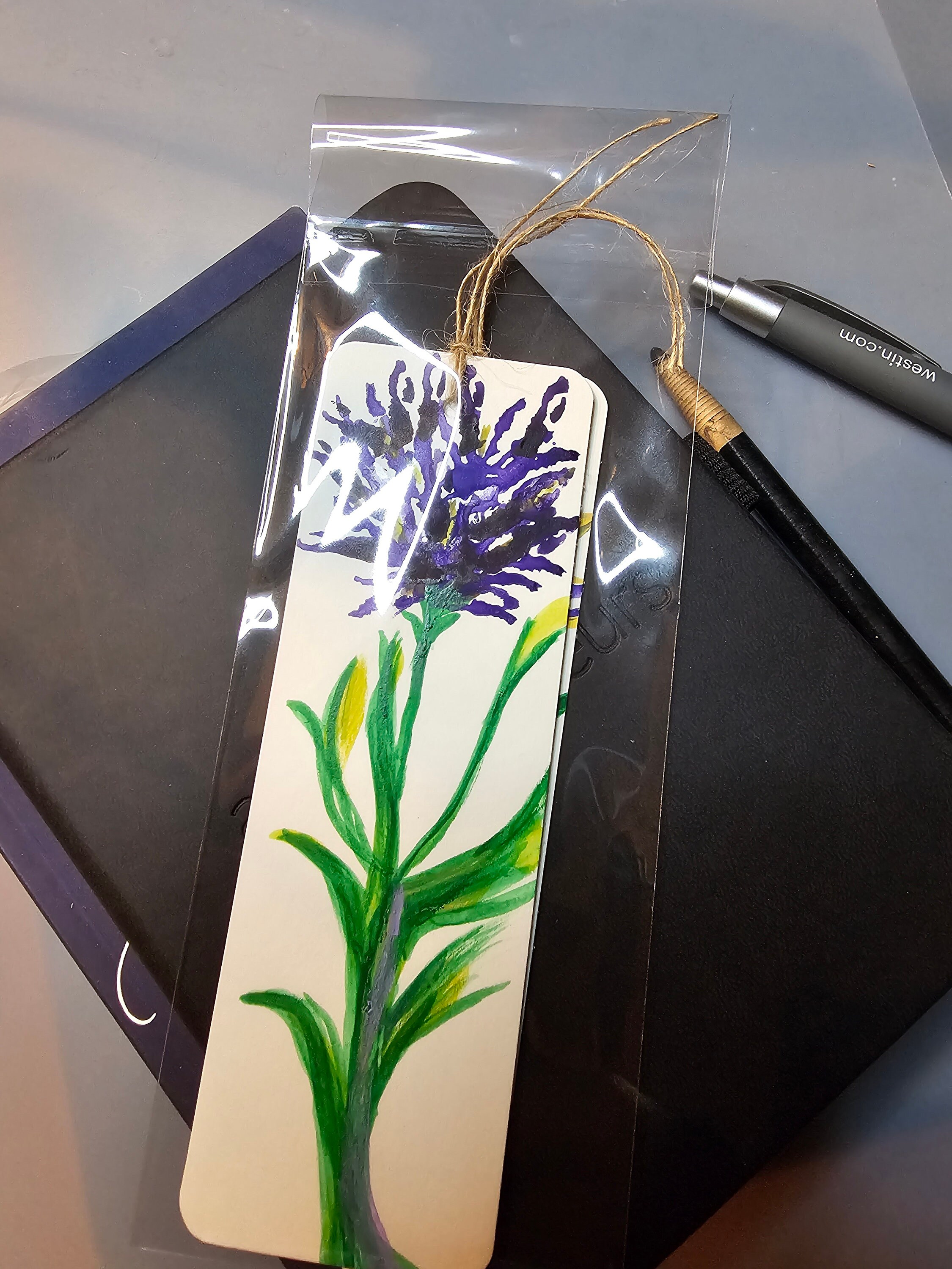 Set of 2 Original Cute Hand Painted Watercolor, Acrylic Floral ...