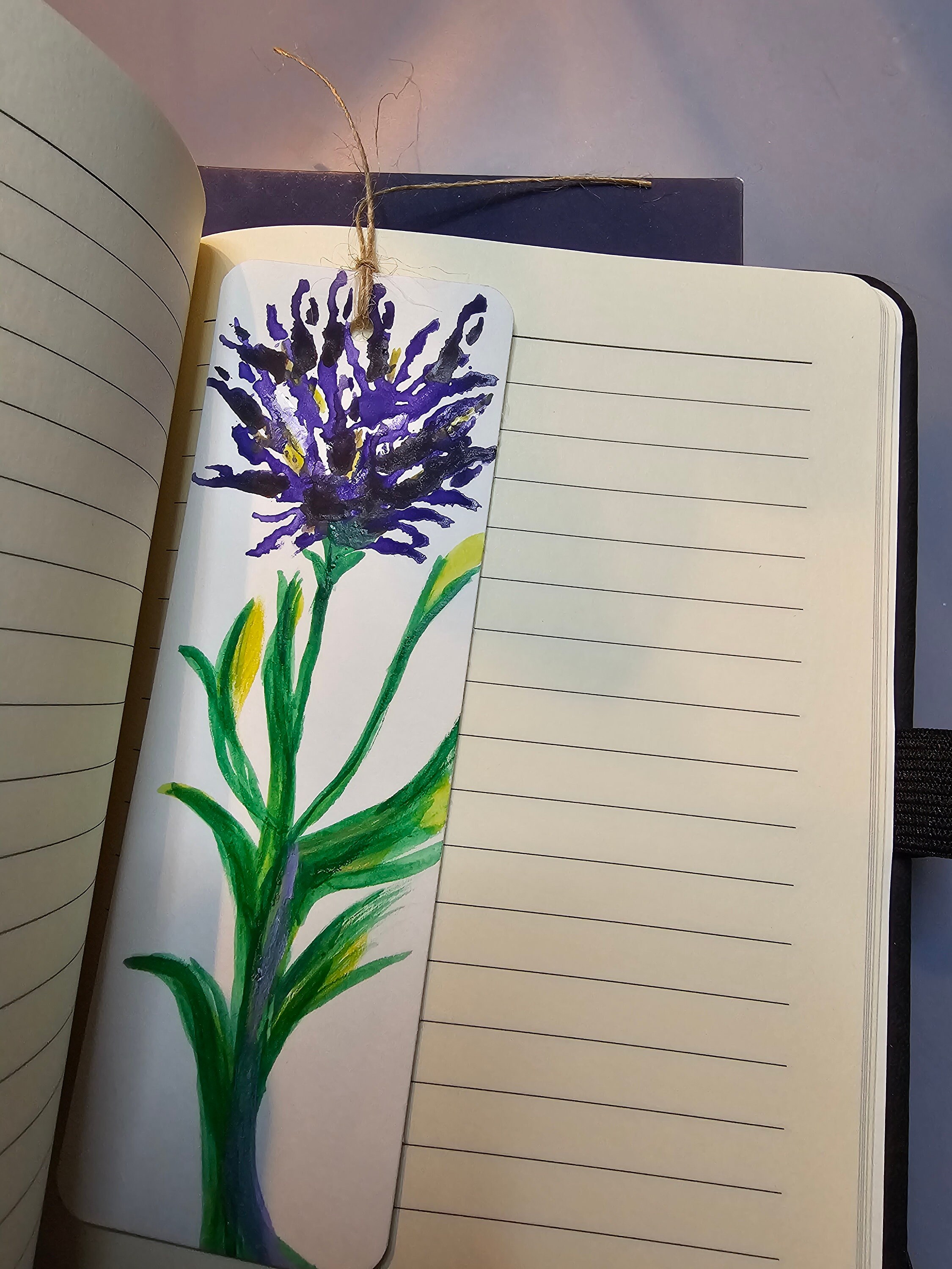 Set of 2- Original Cute Hand Painted Watercolor, Acrylic Floral ...